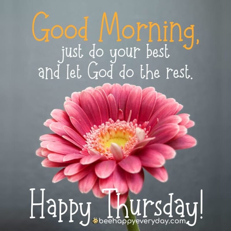 Good Morning Wishes Thursday Images - Good Morning Pictures