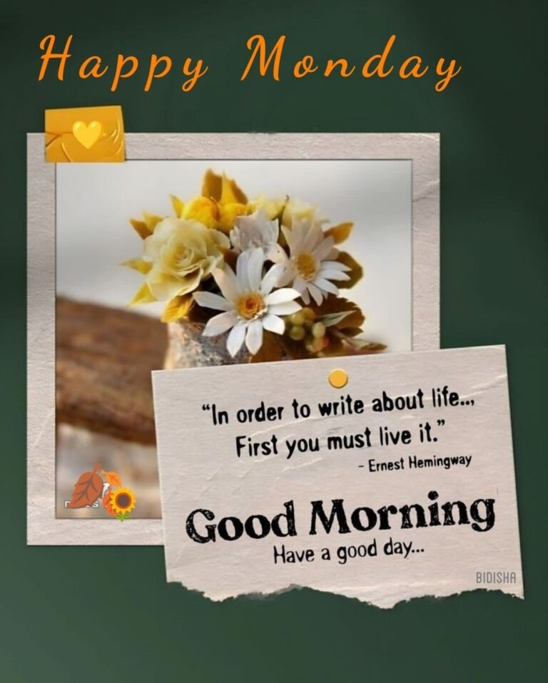 Good Morning Wishes Monday Images - Good Morning Pictures