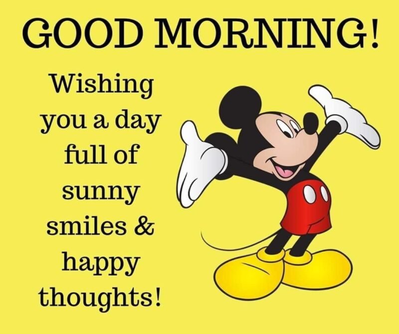 60+ Good Morning Mickey Mouse Images - Good Morning Pictures