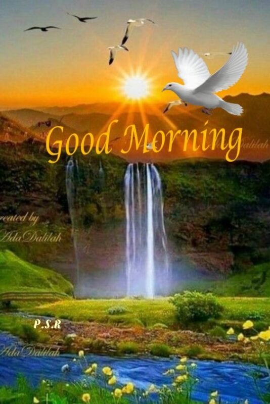 30+ Good Morning Waterfall Images - Good Morning Pictures