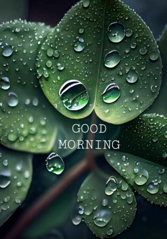 40+ Good Morning Rain Drops Images - Good Morning Pictures